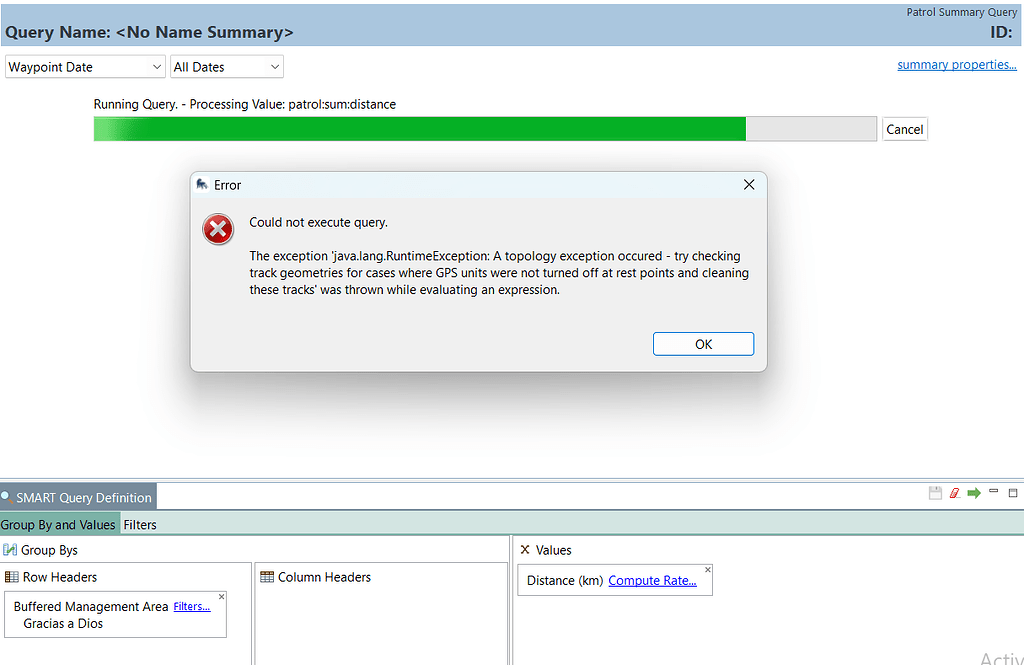 Patrol summary query error - SMART Community Forum - SMART Community Discussions