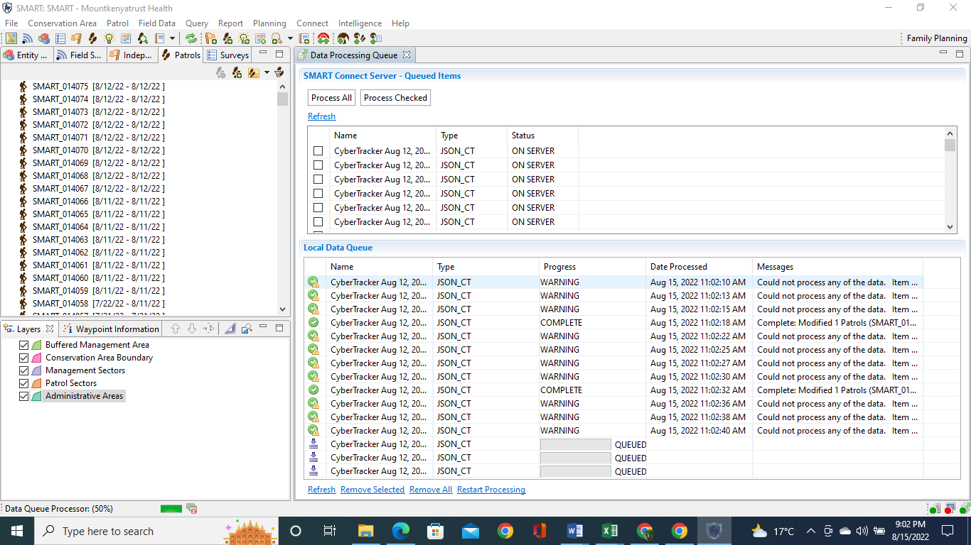 Data Que Processing Warnings - SMART Community Forum - SMART Community Discussions